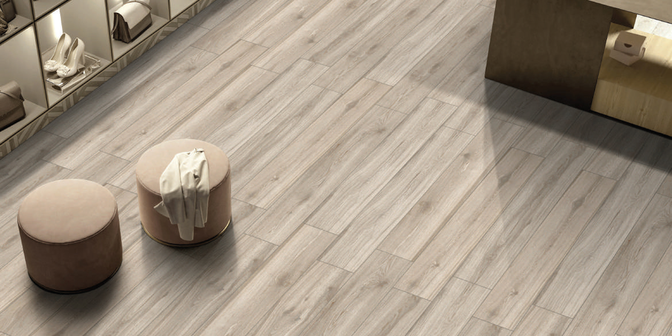 Wood Floor Tiles - Wooden Look Plank Porcelain Tiles